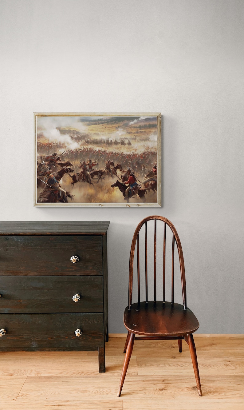 PRINTABLE Wall Art , Digital Download, Custers Last Stand - the Battle ...