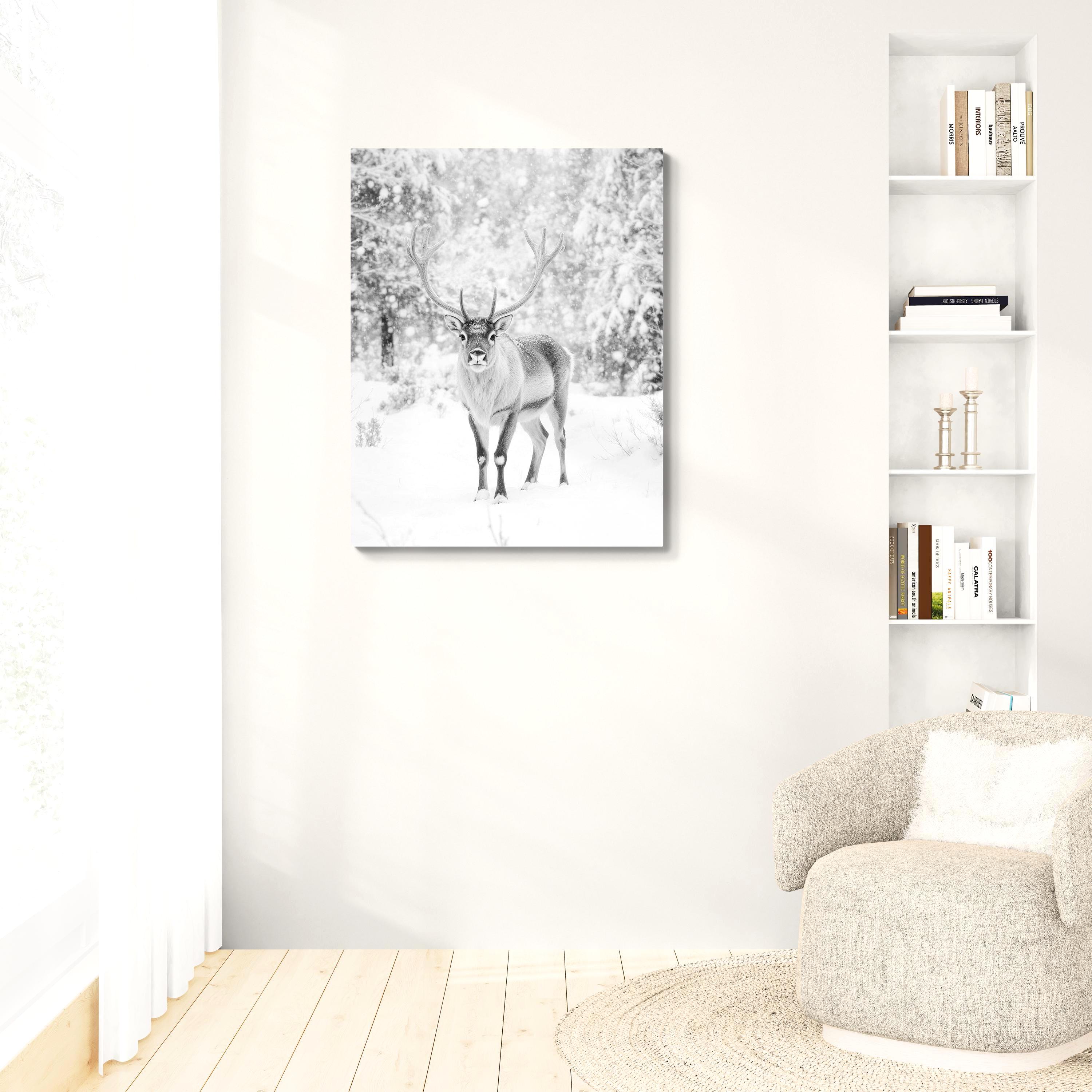 Reindeer Wall Art , Digital Download, Reindeer on a Snowy Day. Looks ...