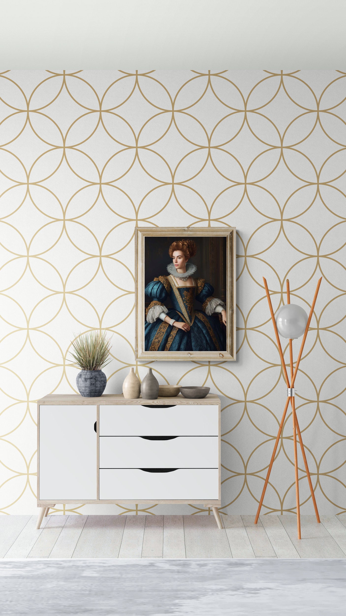 French Aristocrat Woman Portrait: Vintage Art Print- (digital Download ...