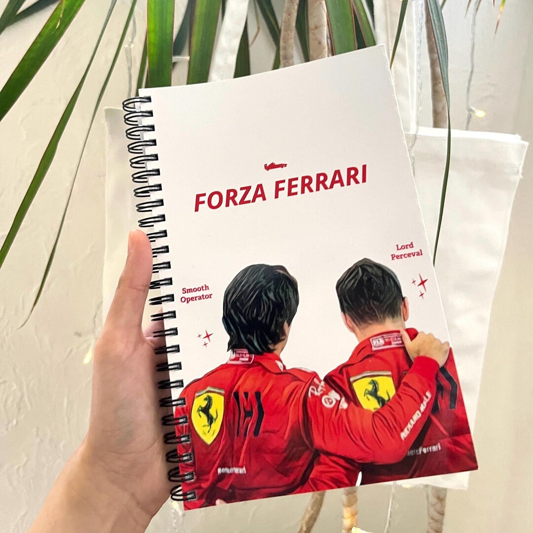Carlos Sainz & Charles Leclerc 'forza Ferrari' Notebook | Formula One ...