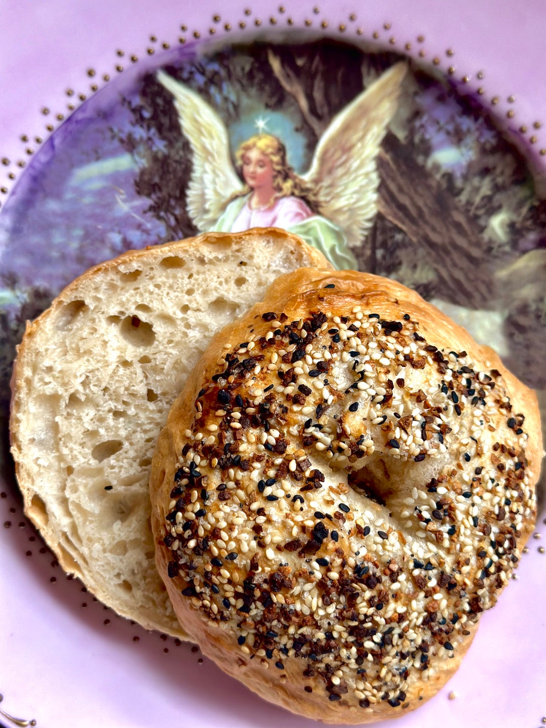 Jumbo Sourdough Bagels (set of 4) - Etsy