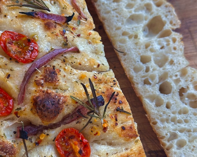 CUSTOM Focaccia Sourdough Bread - Etsy