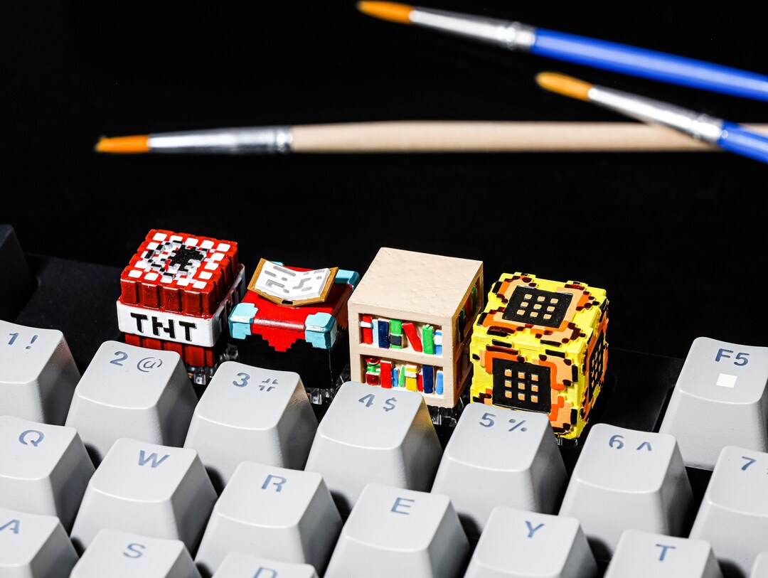 Minecraft Keycap Keycap Minecraft Block Keycap Minecraft - Etsy México