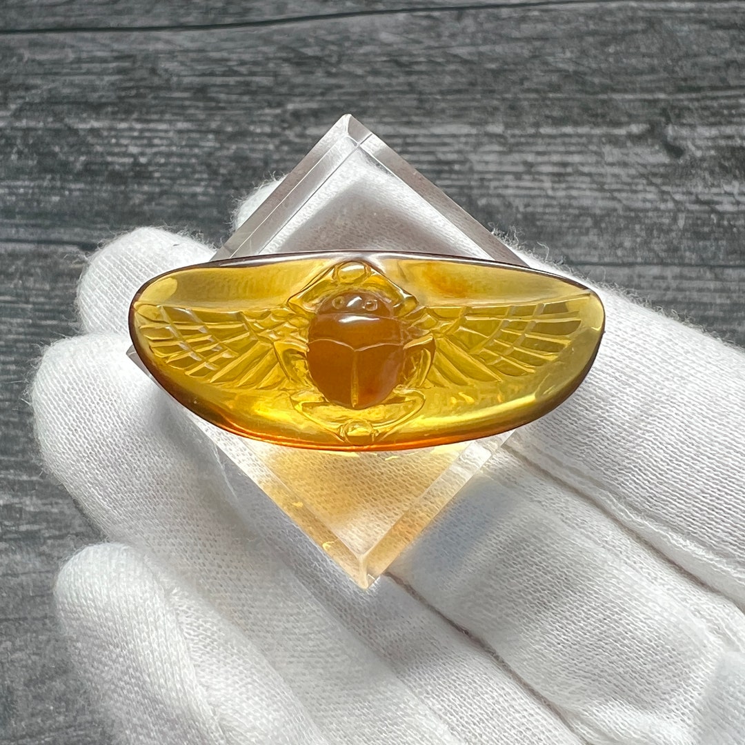 Amber Scarab Carving SC139 - Etsy