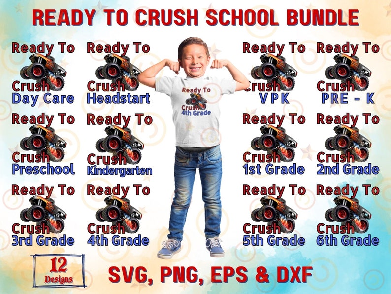 Hello School Svg Bundle, Pre K, 1st, 2nd, 3rd Grade, First Day of ...