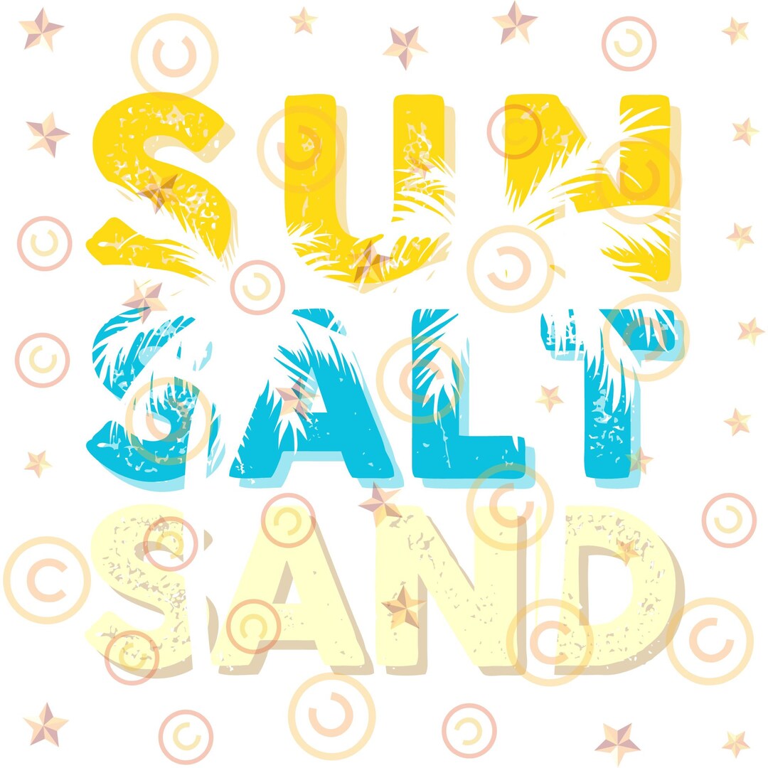 Soleil sel sable Svg Png plage Svg été Svg Sublimation Png - Etsy France
