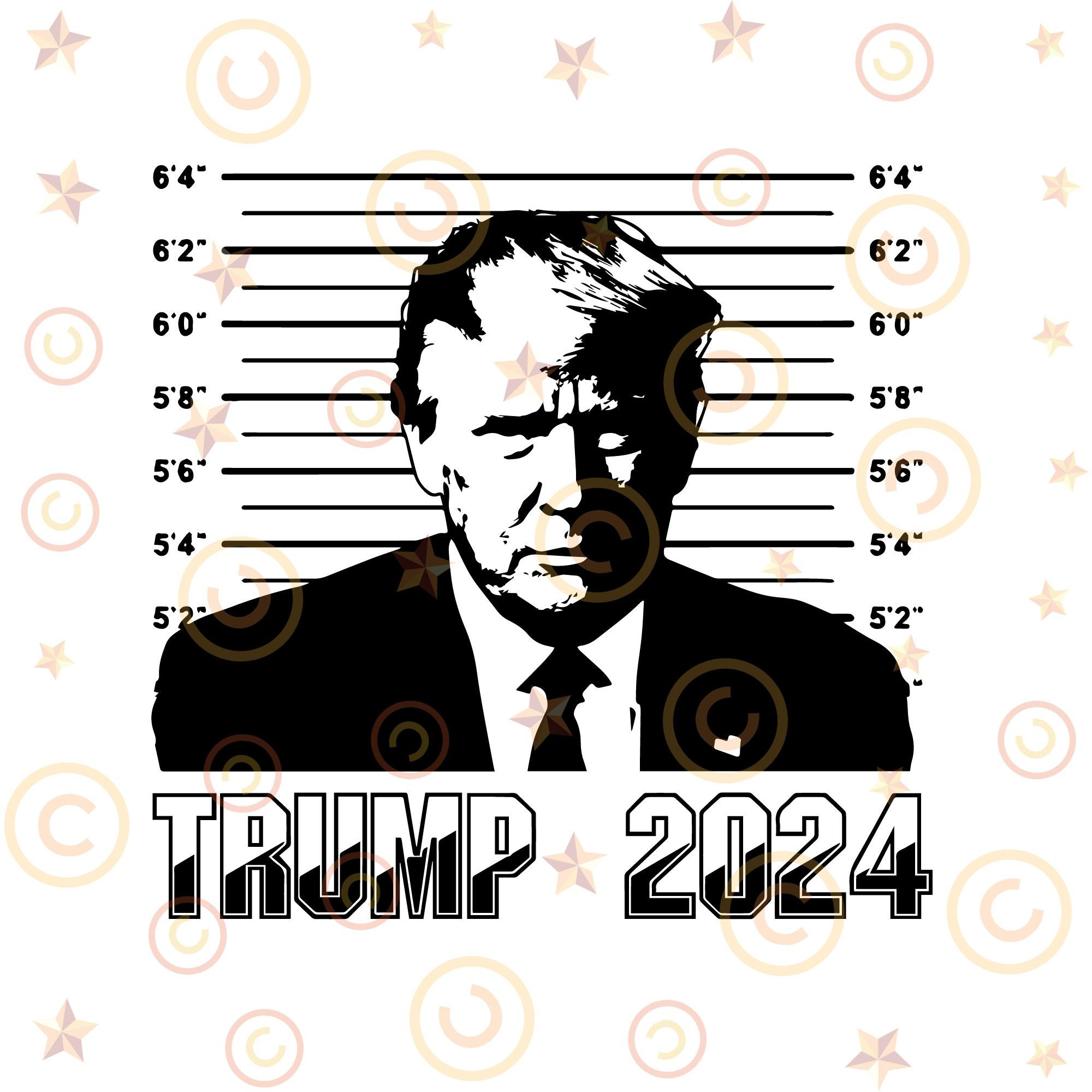 President Donald Trump Mugshot Shirt Svg Png, Cut File for Cricut ...
