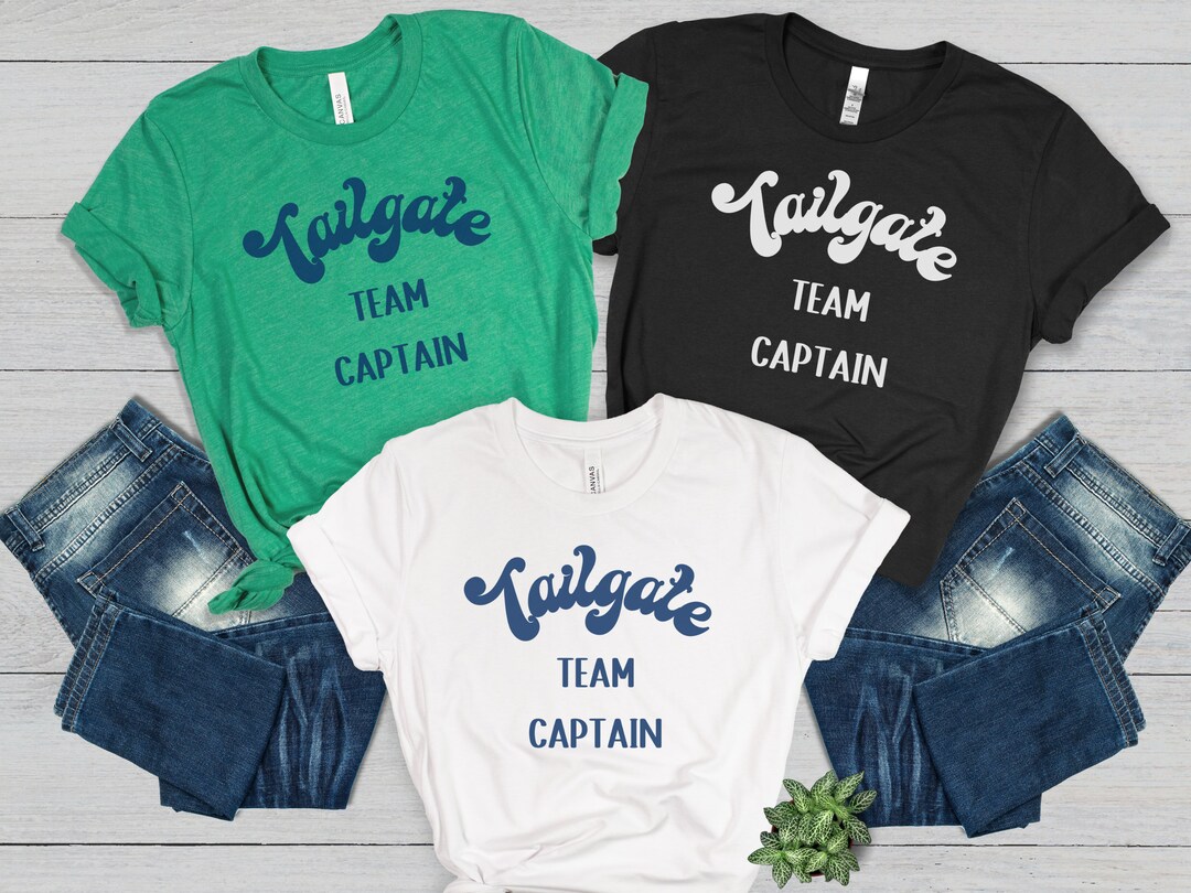 Tailgate Team Captain T-shirt: Retro Game Day Tee - Etsy