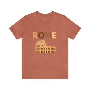 Rome Italy T-shirt Bella+canvas * Showcase Italian Flair With Colosseum ...