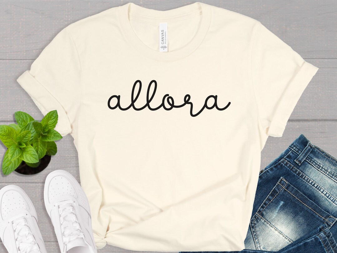 Allora Italian Phrase T-shirt: Bella + Canvas Cotton Tee - Etsy