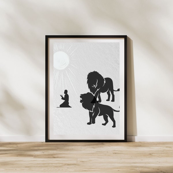Daniel and the Lion - Etsy