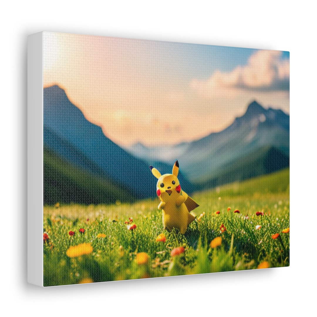 Pikachu Wall Canvas, 3D Art, Wall Art, Wall Decor - Etsy