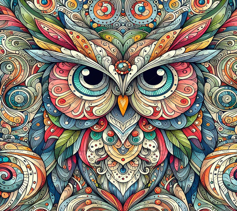 Owl Mandala - Etsy