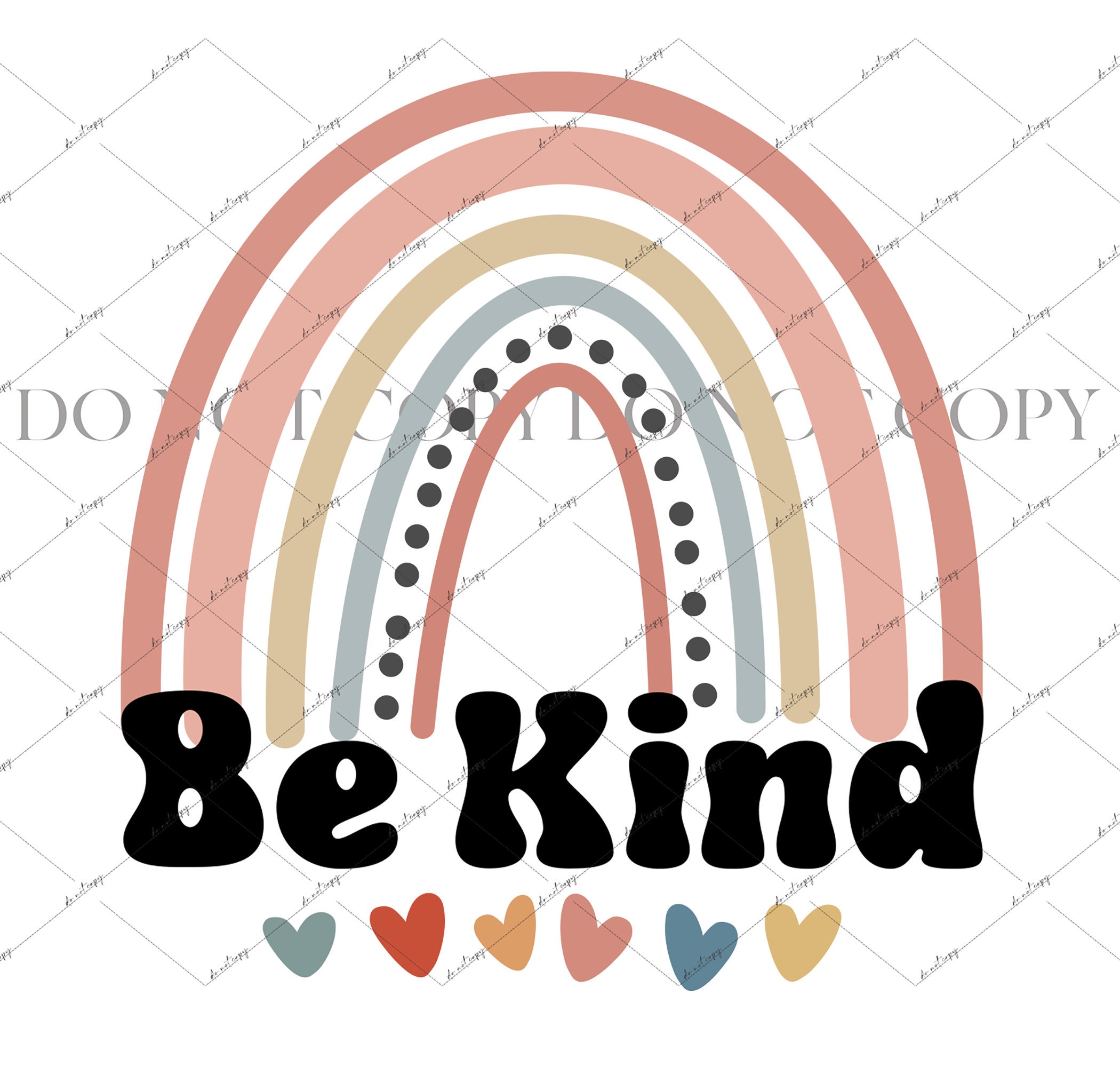 Be Kind Boho, Boho Rainbow Decal, Sublimation, DTF, UVDTV, Printable ...