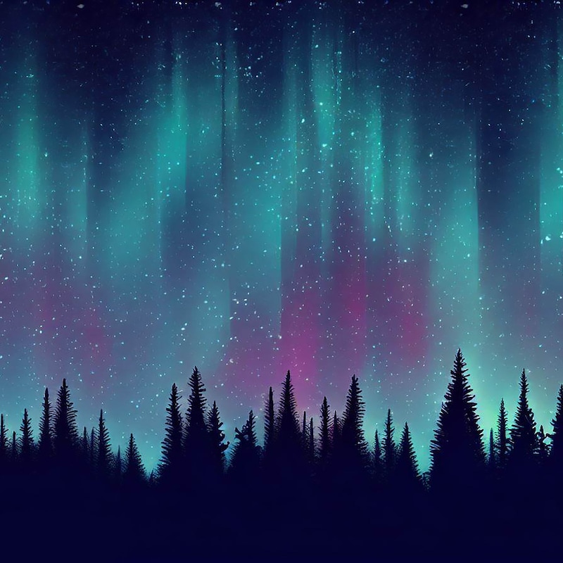Northern Lights Wall Art - Etsy