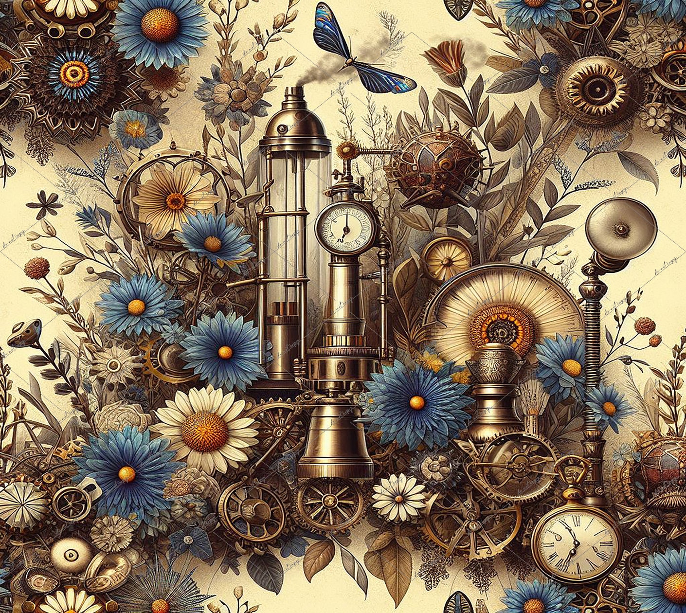 Steampunk Wildflowers - Etsy