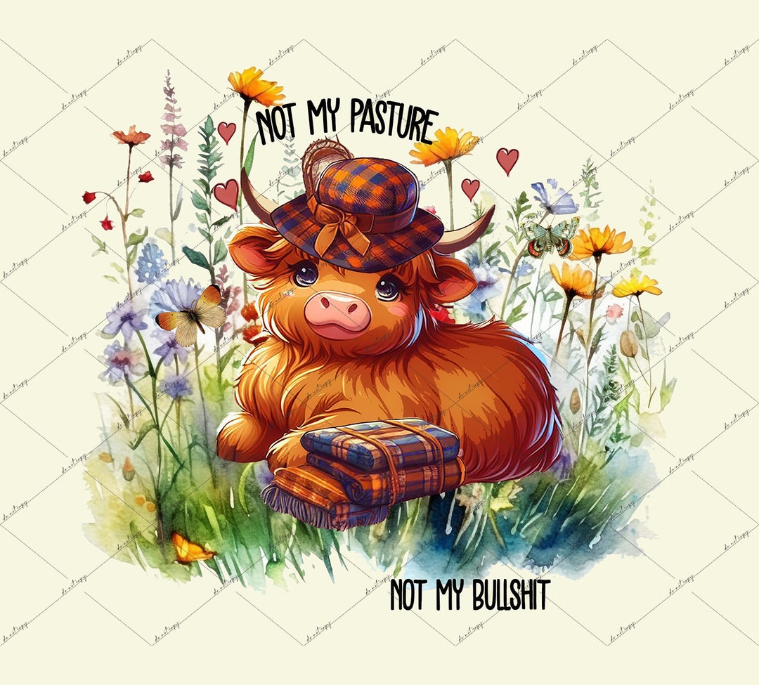 Highland Cow Sassy - Etsy