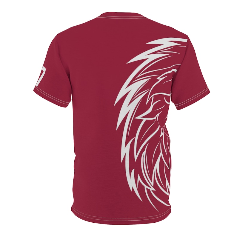 Custom Number Falcons Team Shirt, Falcon Face Tshirt Short Sleeve Tee ...