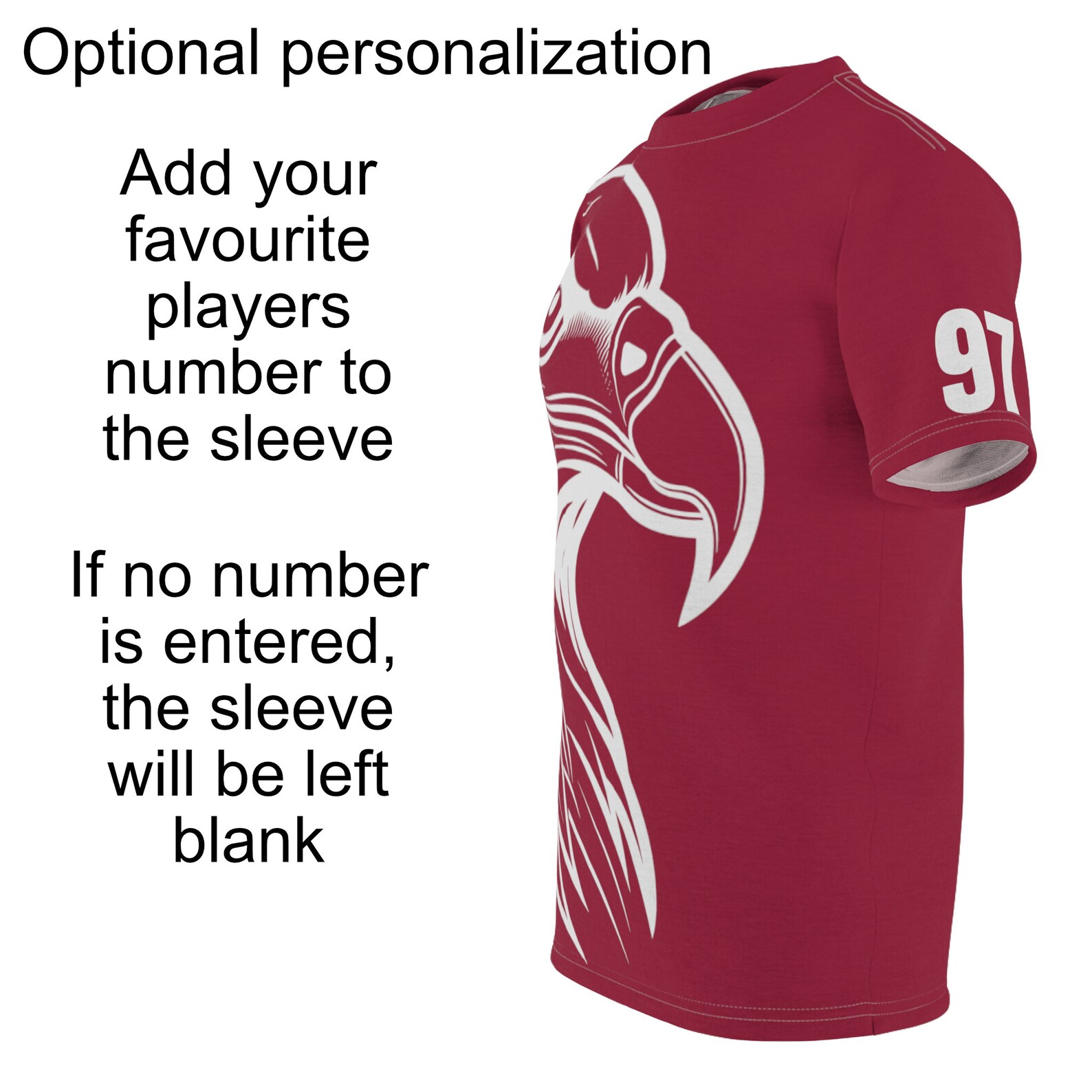 Custom Number Falcons Team Shirt, Falcon Face Tshirt Short Sleeve Tee ...