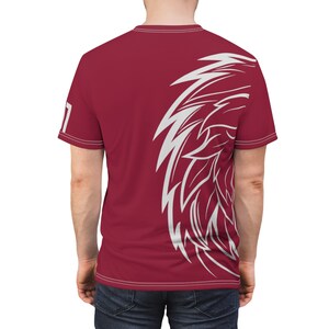 Custom Number Falcons Team Shirt, Falcon Face Tshirt Short Sleeve Tee ...