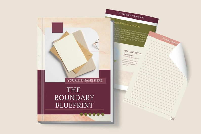 The Boundary Blueprint Canva Template Boundaries Guide Healthy ...