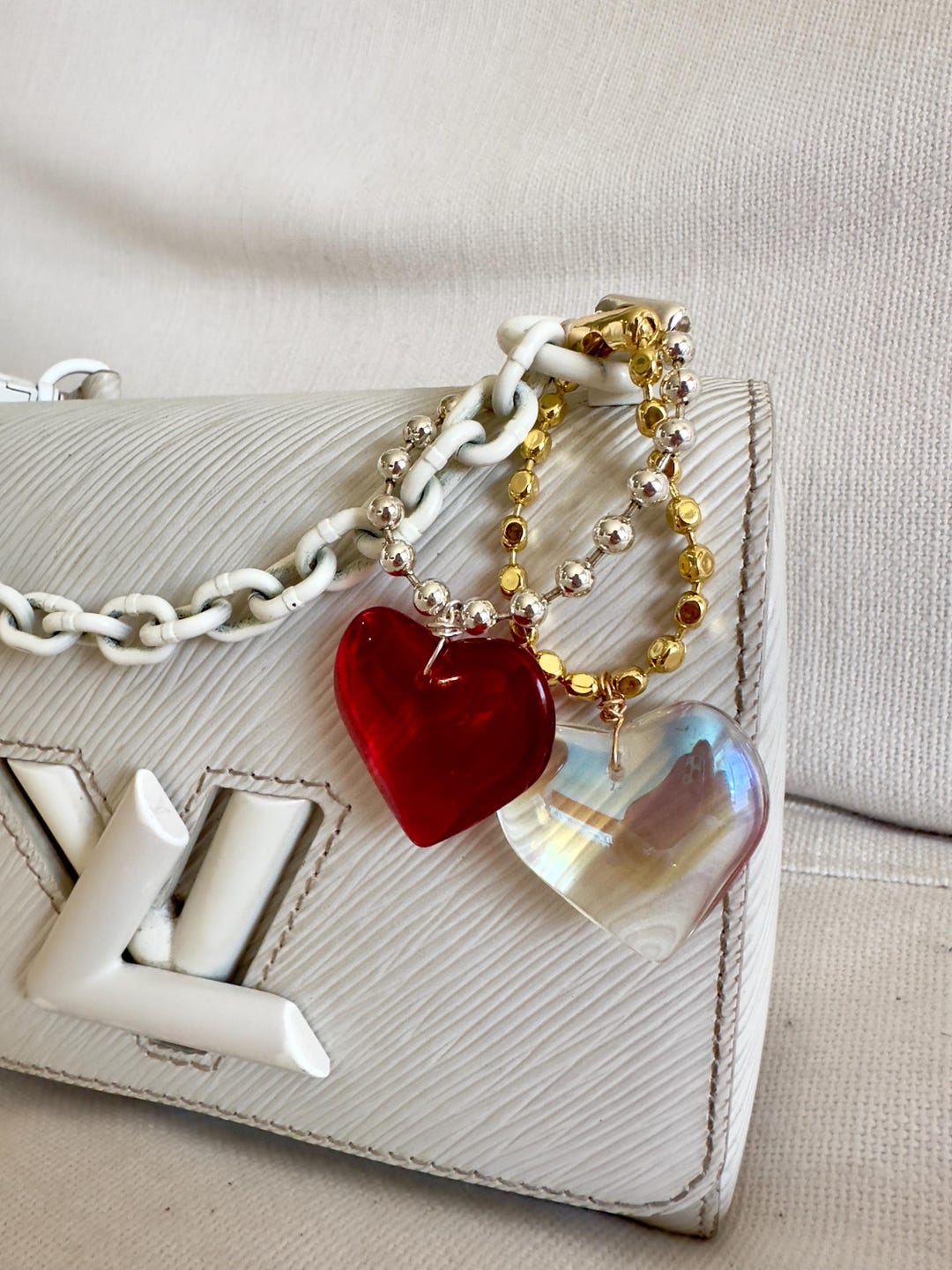 Cute Bag Charm, Red Bag Charm, Heart Bag Charm, Silver Bag Charm, Gold ...