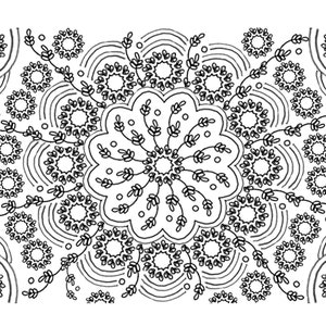 Coloring Mandala 6 Pages Book 6 Printable Instant Download and Color ...