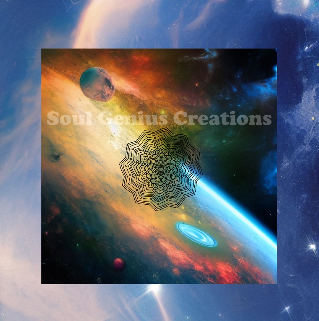 Digital Download, Deep Cosmos Mandala Intrigue Printable Digital Art ...