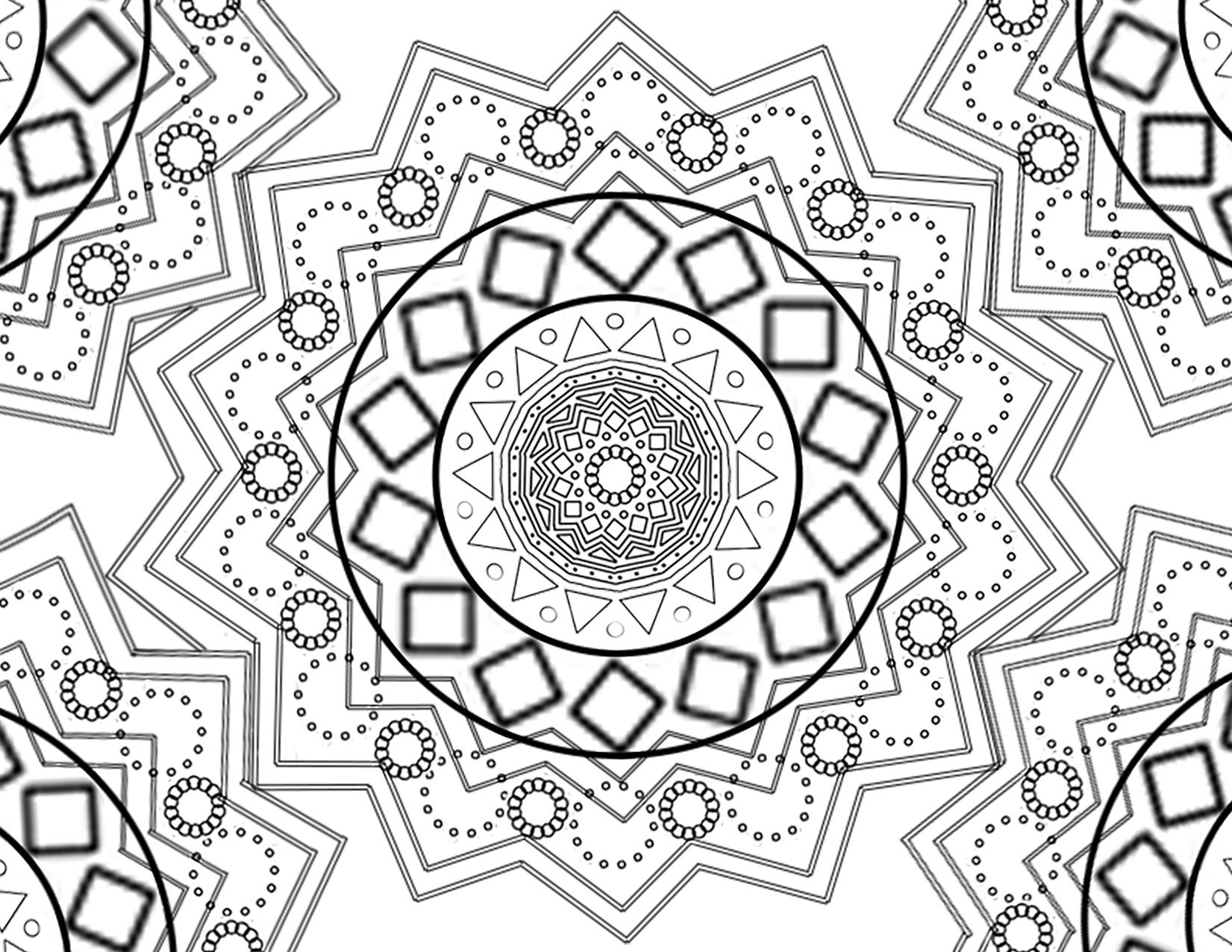 Coloring Mandala 6 Pages Book 6 Printable Instant Download and Color ...