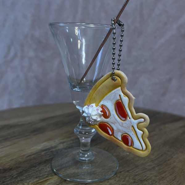 Pizza Keychain - Etsy