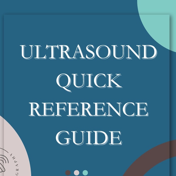 Sonographer Cheat Sheet - Etsy