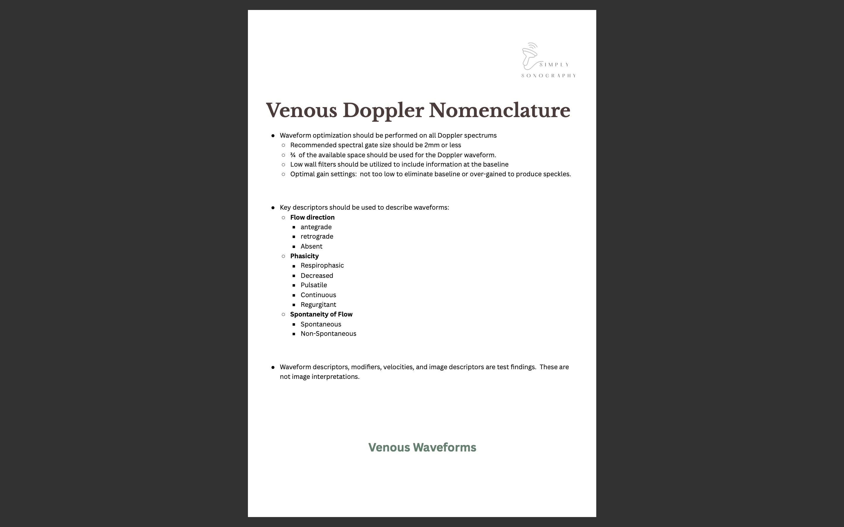 Vascular Ultrasound Venous Nomenclature Ultrasound Student Sonography ...