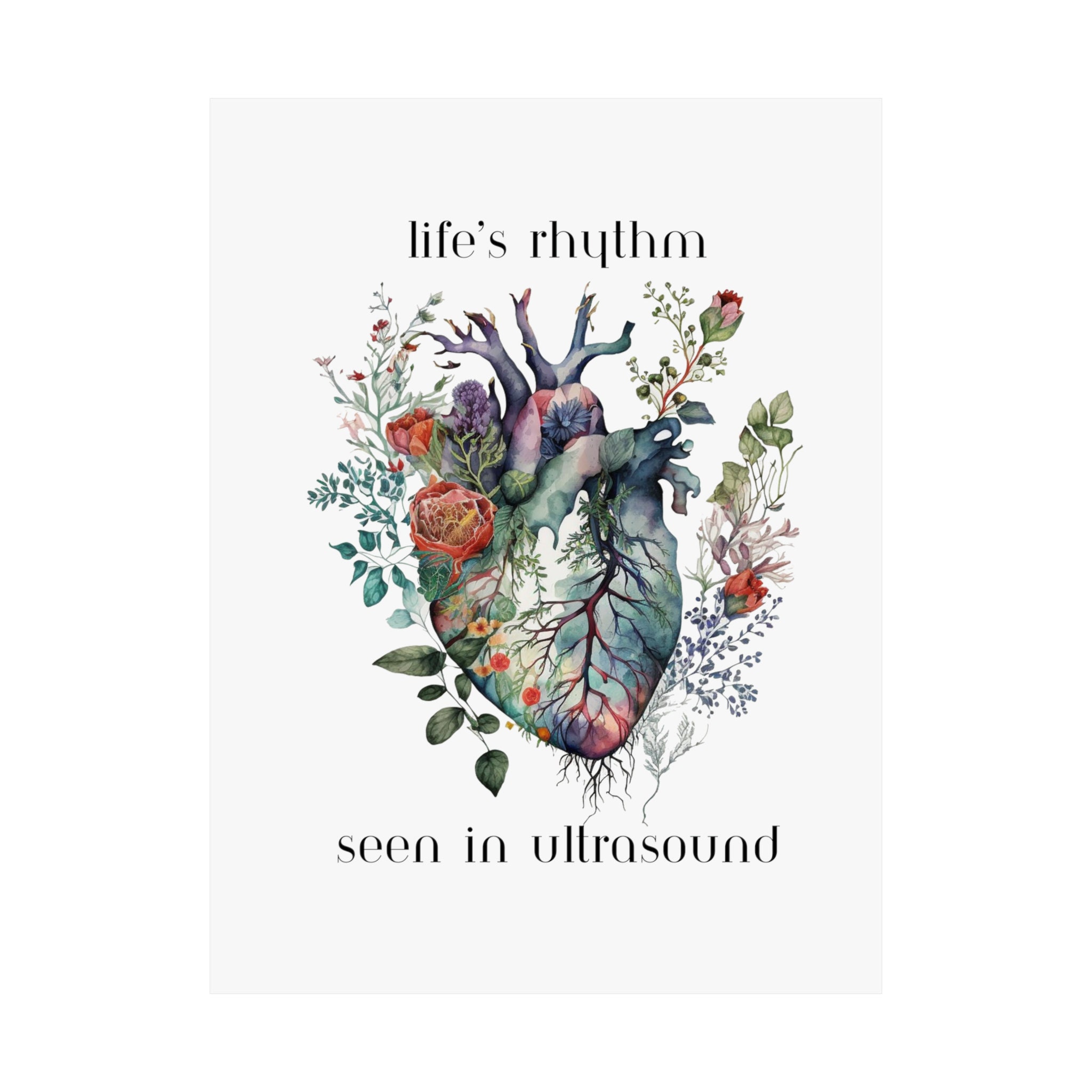 Sonography Wall Art Life's Rhythm Seen in Ultrasound Echocardiography ...