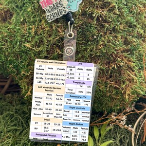 Echo Badge Buddy Large Print Ultrasound Tech Echocardiography Student ...