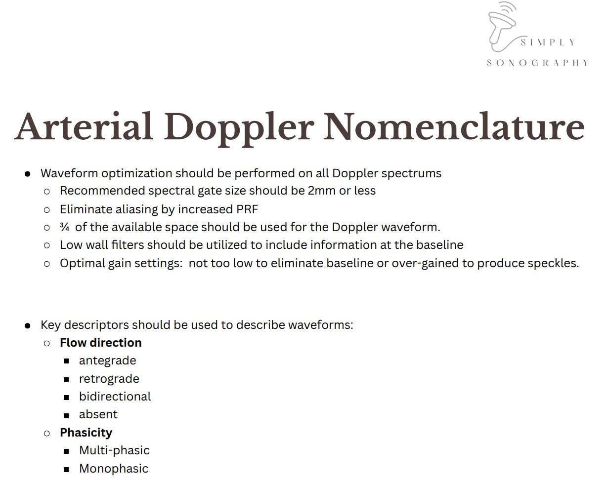 Vascular Ultrasound Arterial Nomenclature, Ultrasound Student ...