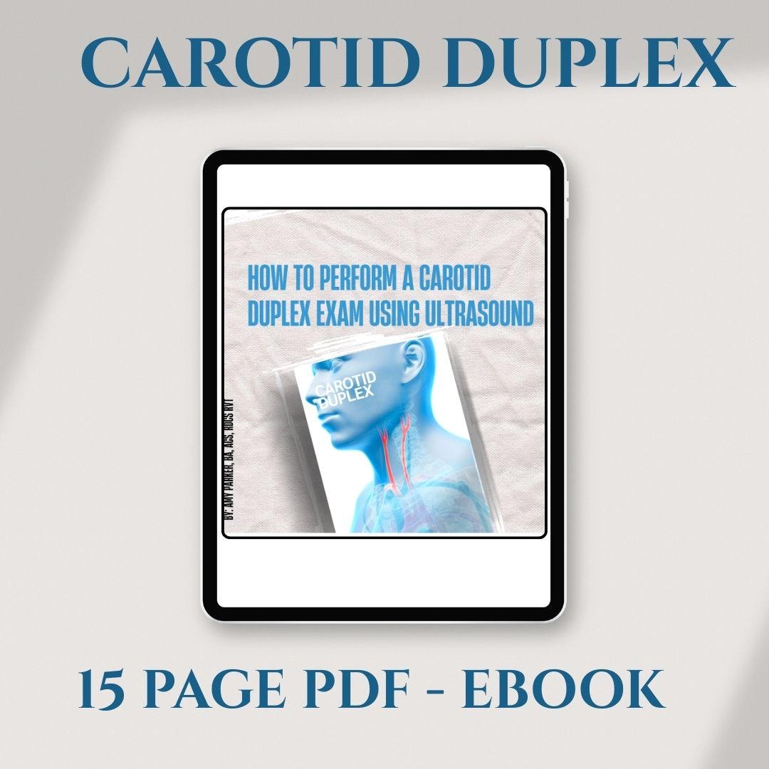 Carotid Doppler Ebook Ultrasound Study Guide Vascular Cheat Sheet ...