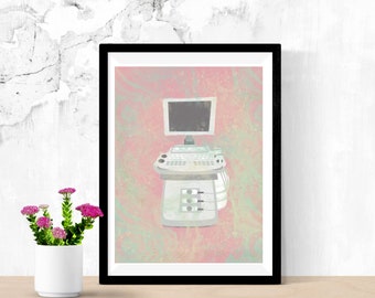 Sonography Wall Art Ultrasound Wall Art Ultrasound Tech Wall Decor ...