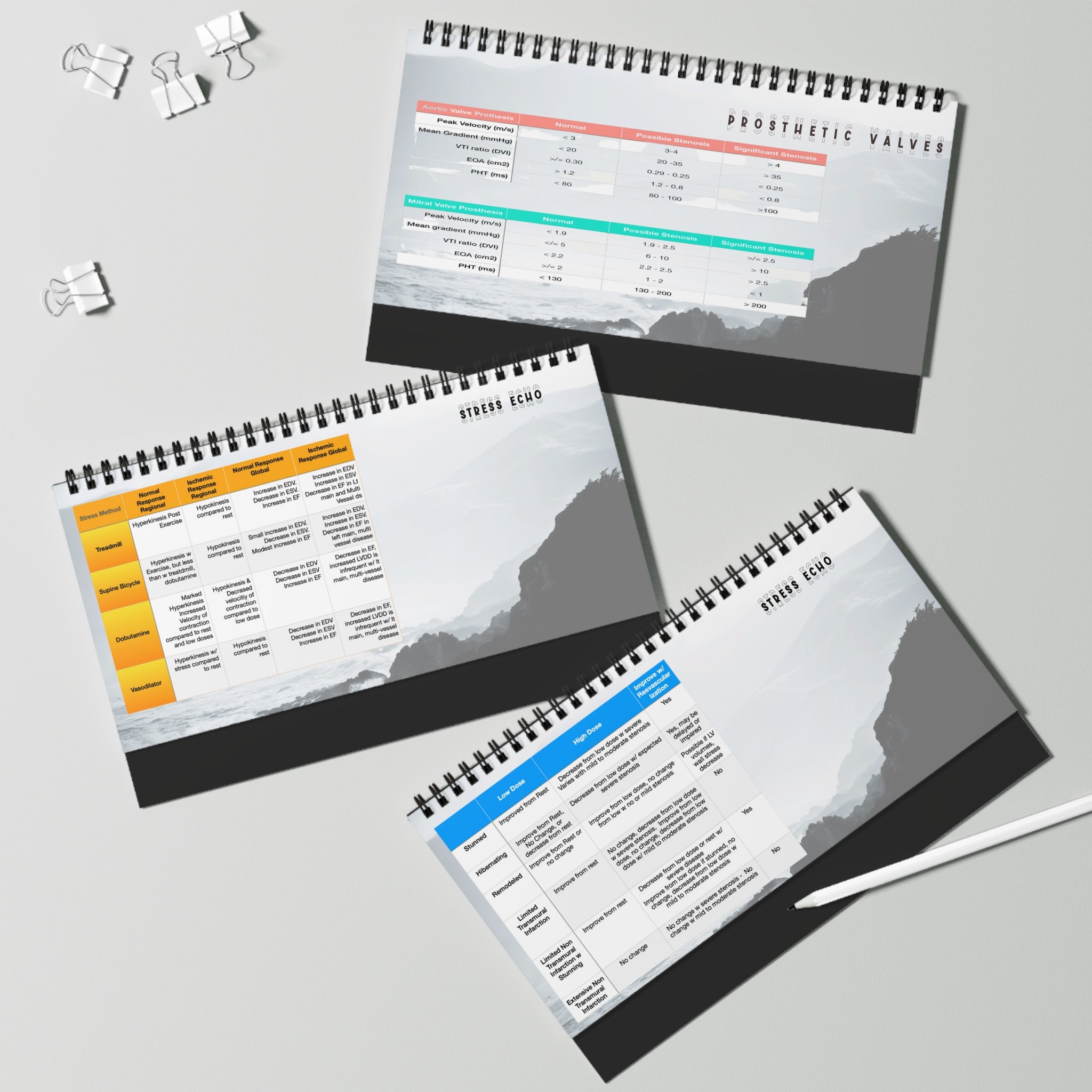 Echocardiography Desk Reference, Echo Pocket Guide, Echo Tech ...