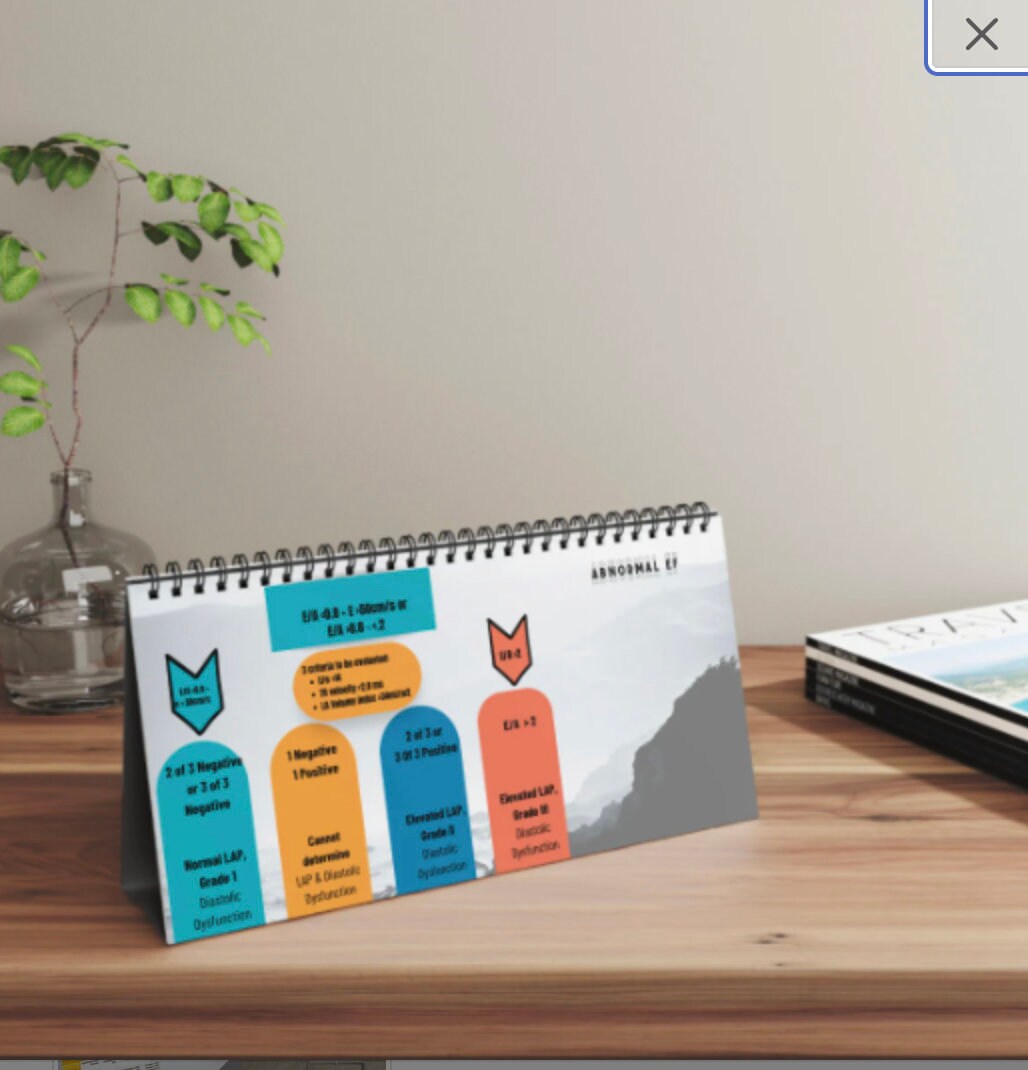 Echocardiography Reference PDF Echo Pocket Guide Echo Tech Sonography ...