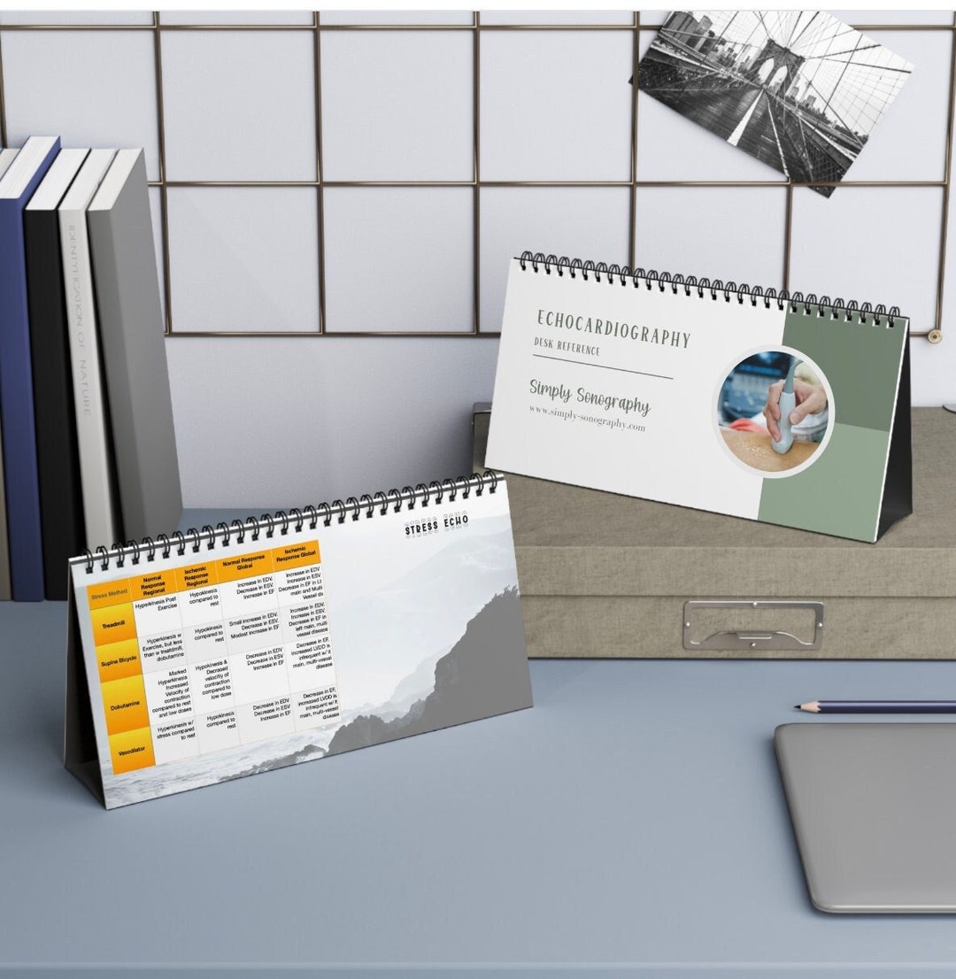 Echocardiography Desk Reference Echo Pocket Guide Echo Tech Sonography ...