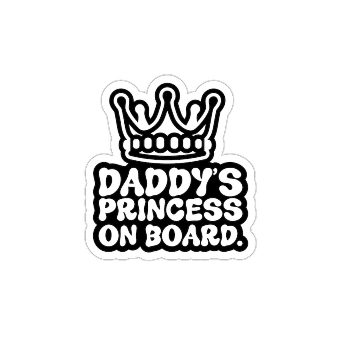 Daddy's Princess on Board Car Sticker - Cute Die Cut Vinyl Decal - Etsy