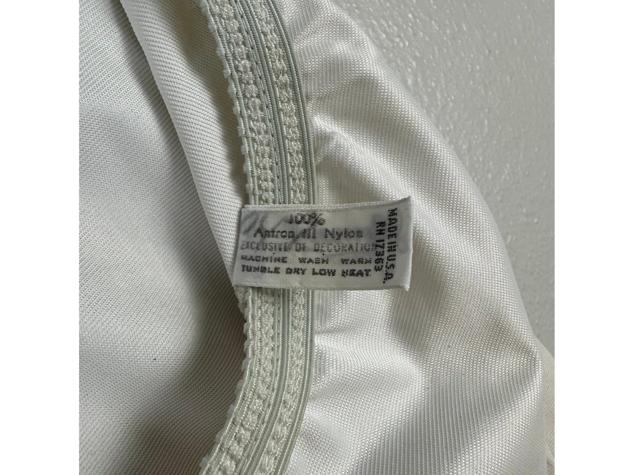 Vtg 60s Komar Long White Half Slip Skirt L Antron III Nylon Ankle ...