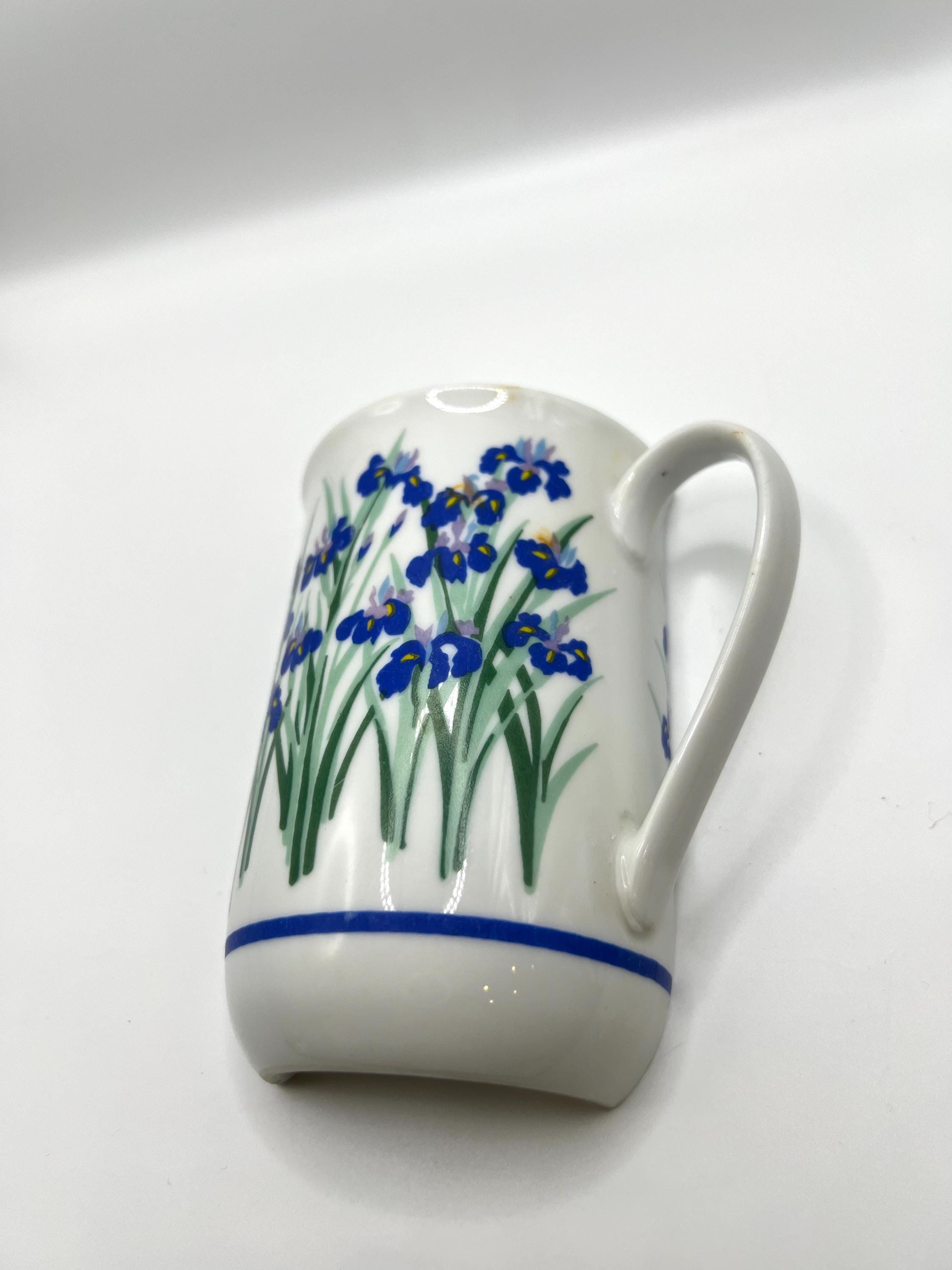 Half a Mug to Use in a Wall Mosaic, Beautiful Violet Flowers, Decor for ...