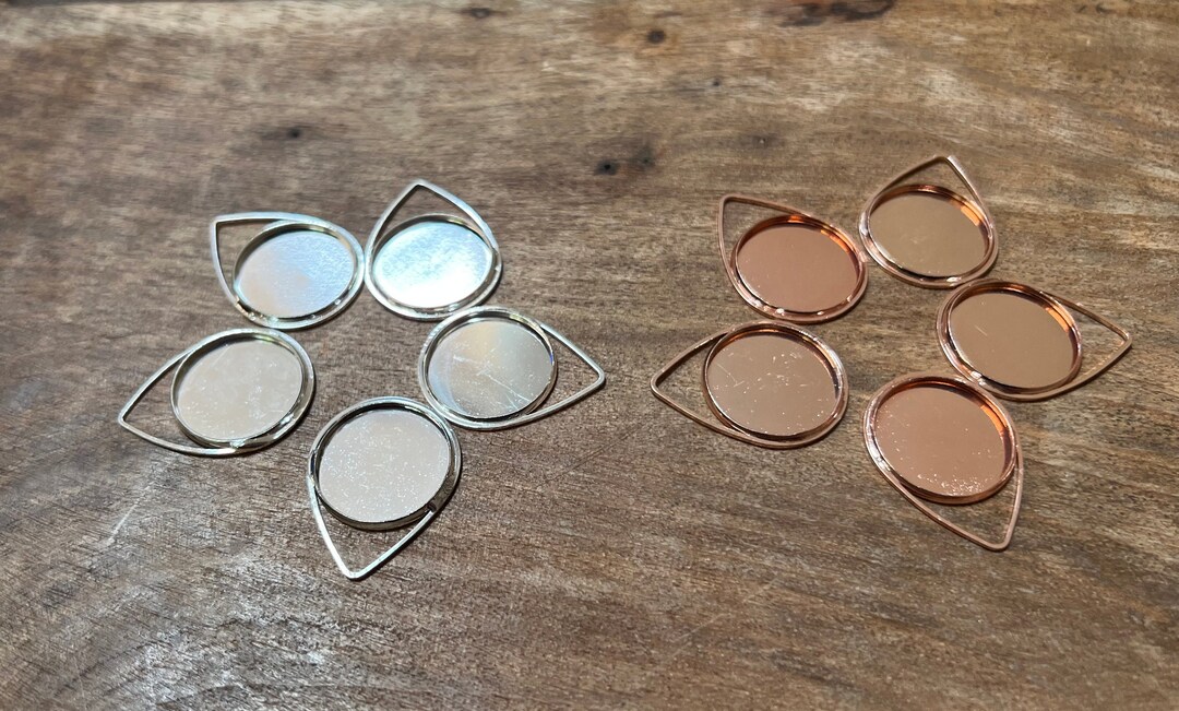 Set of 10 Bezels/cabochons/ Cameo/base Setting Pendants, Tray for ...