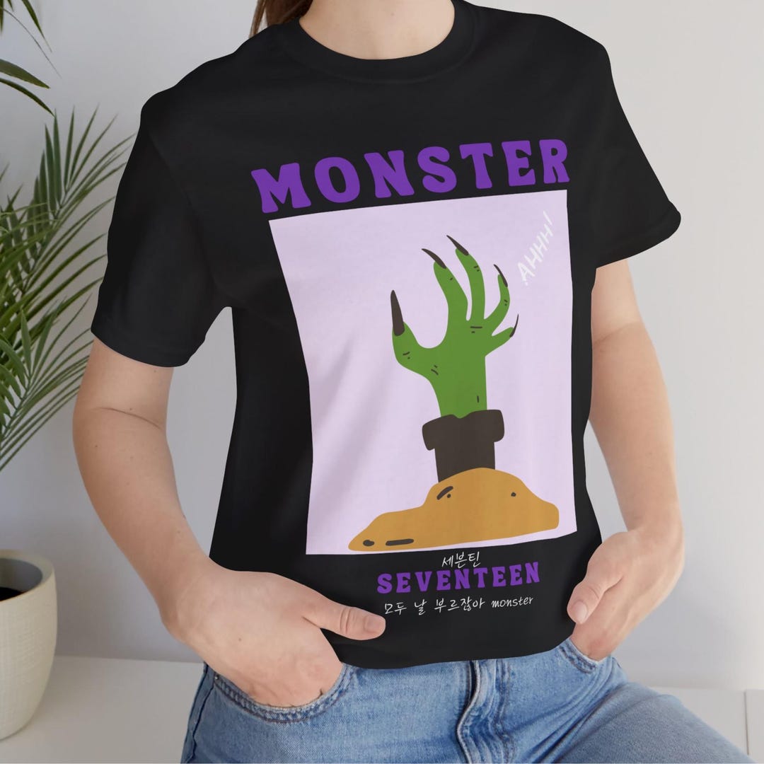 Monster Seventeen Kpop Shirt, SVT K-pop Unisex Tshirt, K Pop Fan Carat ...