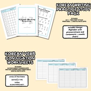ULTIMATE BUNDLE Korean Language Learning Materials | Workbook Study ...