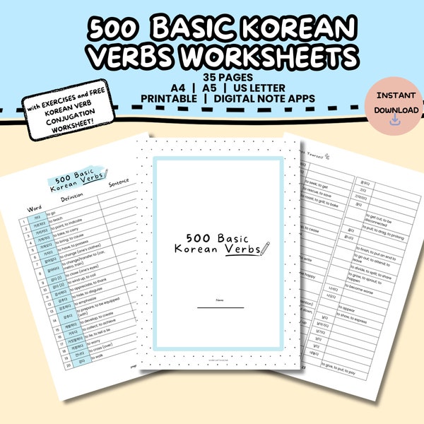 Korean Language Pack - Etsy