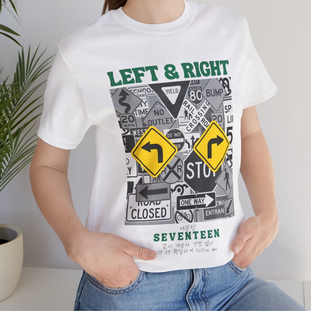 Seventeen Left & Right Kpop Shirt, SVT K-pop Unisex Tshirt, K Pop Fan ...