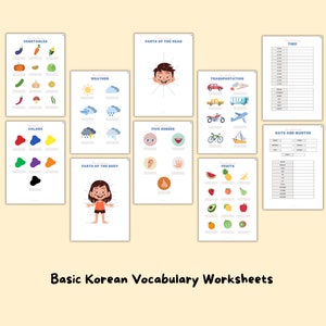 Korean Language Learning Planner Notebook | Printable Study Journal ...