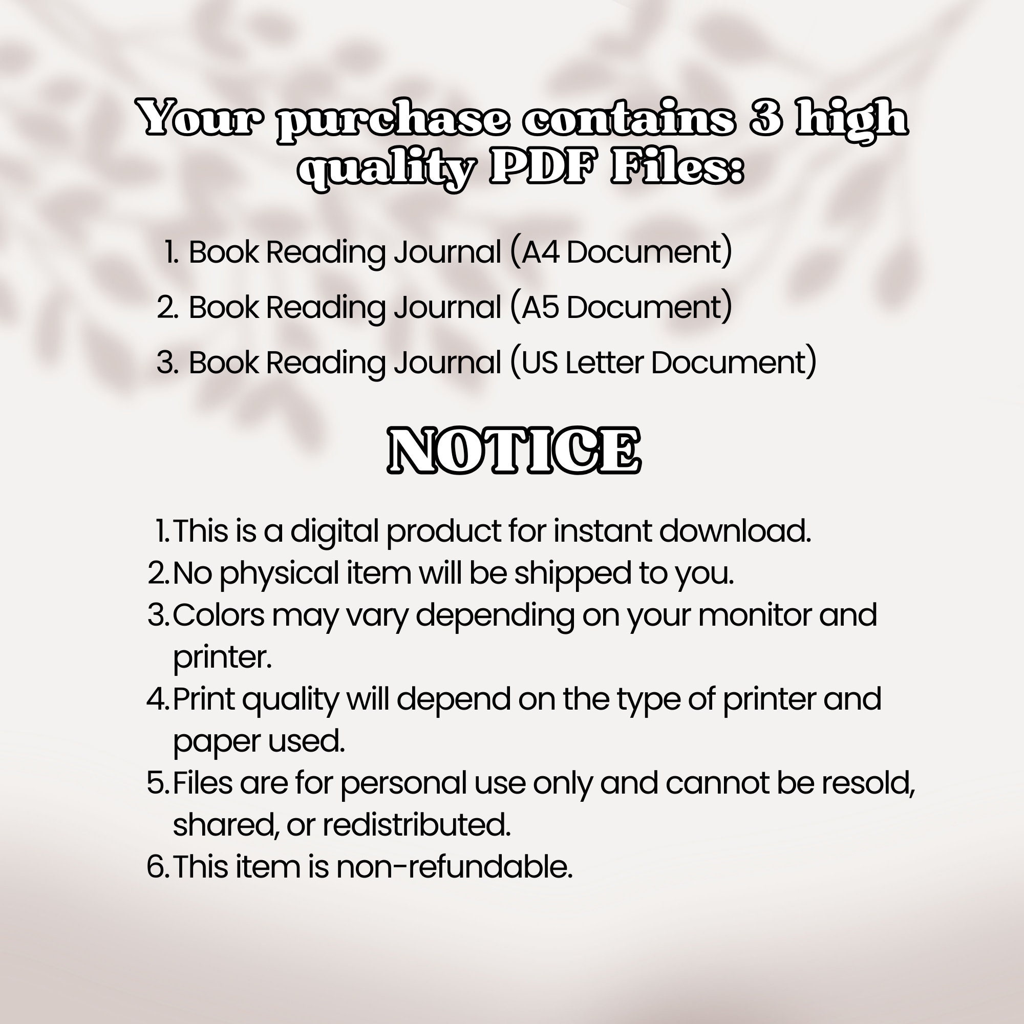 Book Reading Journal Bundle Aesthetic Printable Books Planner Digital ...